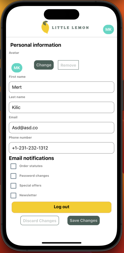 GitHub - mertkilix/little-lemon