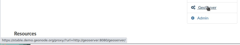 Wrong GeoServer link in user profile page · Issue #8153 · GeoNode/geonode · GitHub