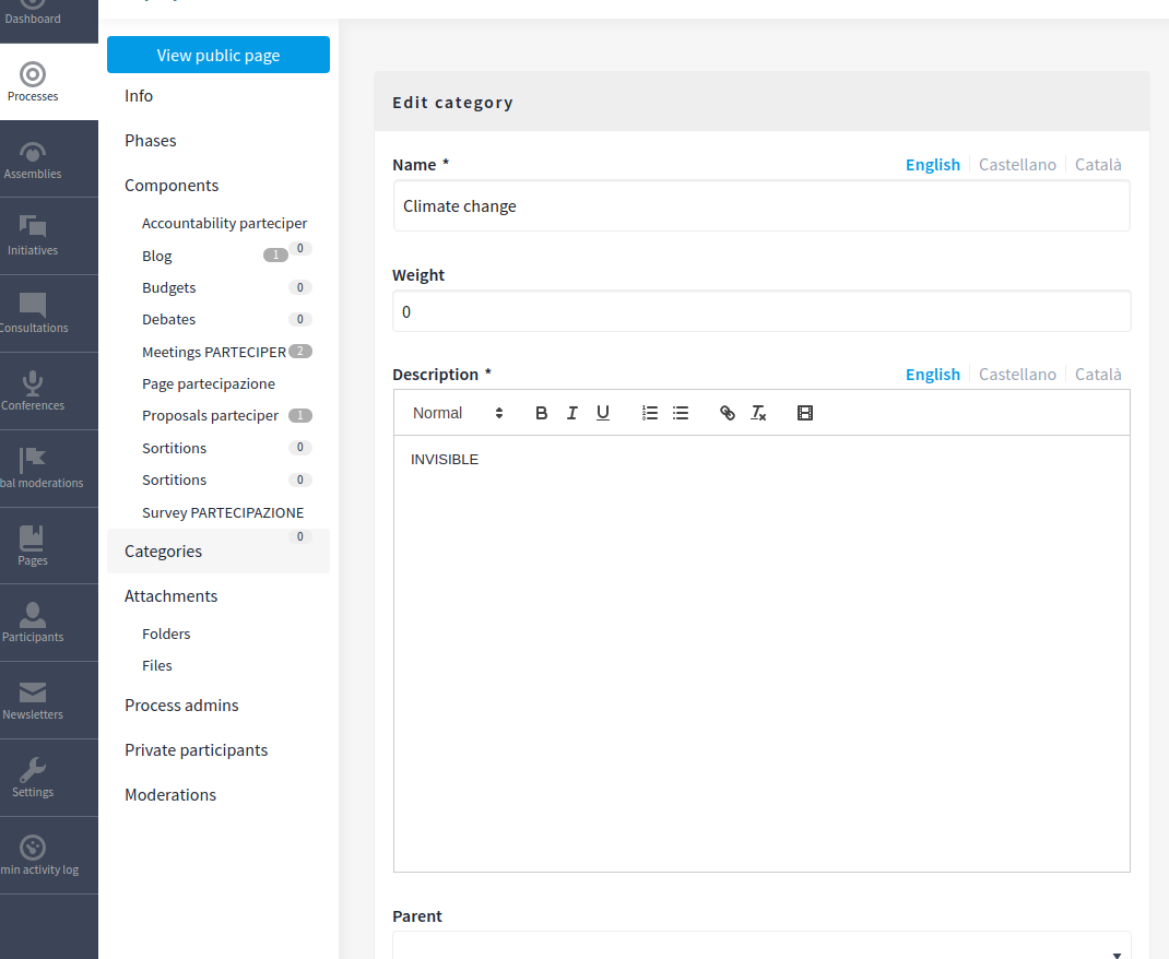 Unused description field in categories · Issue #8408 · decidim/decidim · GitHub