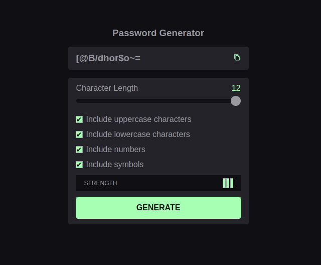 GitHub - jfirme-sys/password-generator: Application to generate random passwords based in your ...