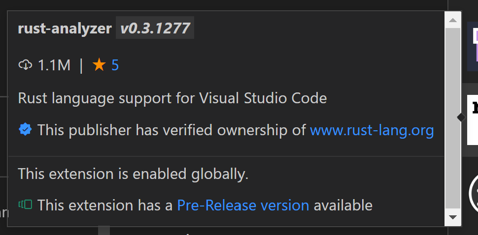 Extension hover shows chrome scrollbar · Issue #166113 · microsoft/vscode · GitHub