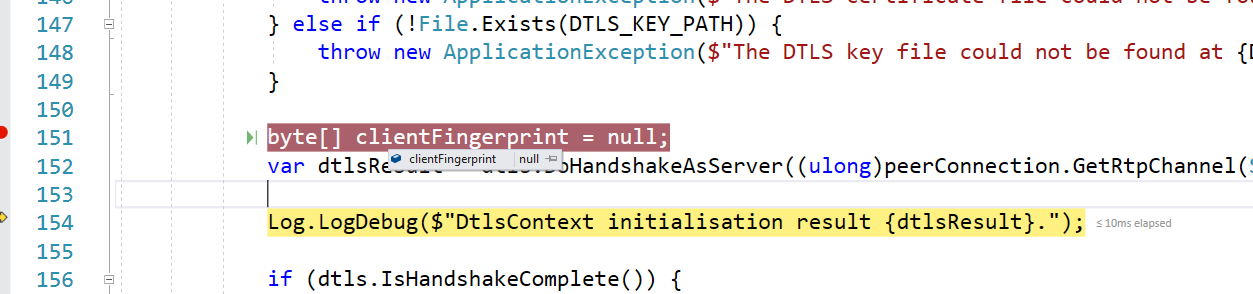 DtlsHandshake not working · Issue #330 · sipsorcery-org/sipsorcery · GitHub