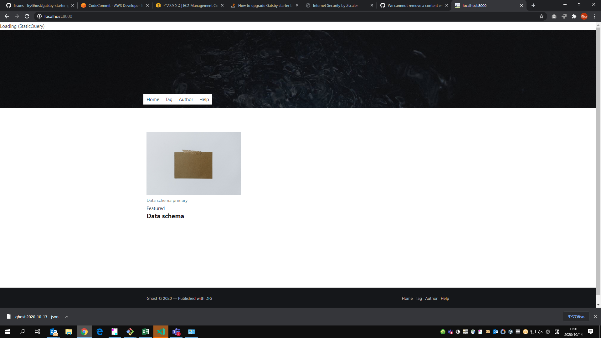 We Cannnot Remove A Content Which Title Is Data Schema · Issue 273 · Tryghostgatsby Starter