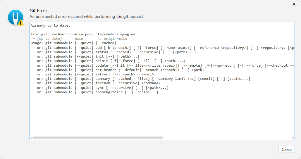 Bug Version 1811 Windows Platform Pull Operate Always Get Error · Issue 1818 · Fork Dev 