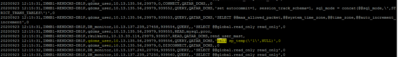 Application with JDBC drivers SP execution failed via proxySQL same is running fine if i use ...