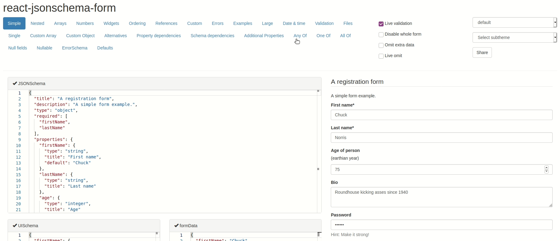 Up Down Buttons For Anyof Array Items Not Working In Material Ui Theme · Issue 1775 · Rjsf Team