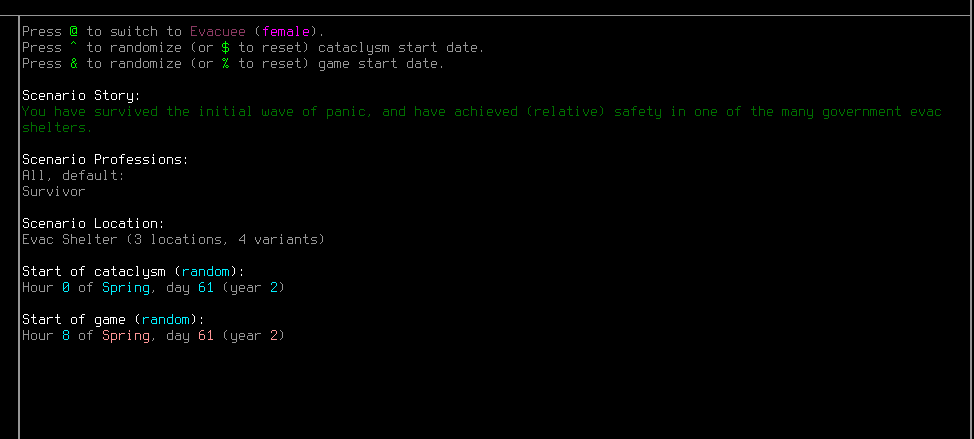 give the option for an input field to the start of cataclysm and game · Issue #67674 ...