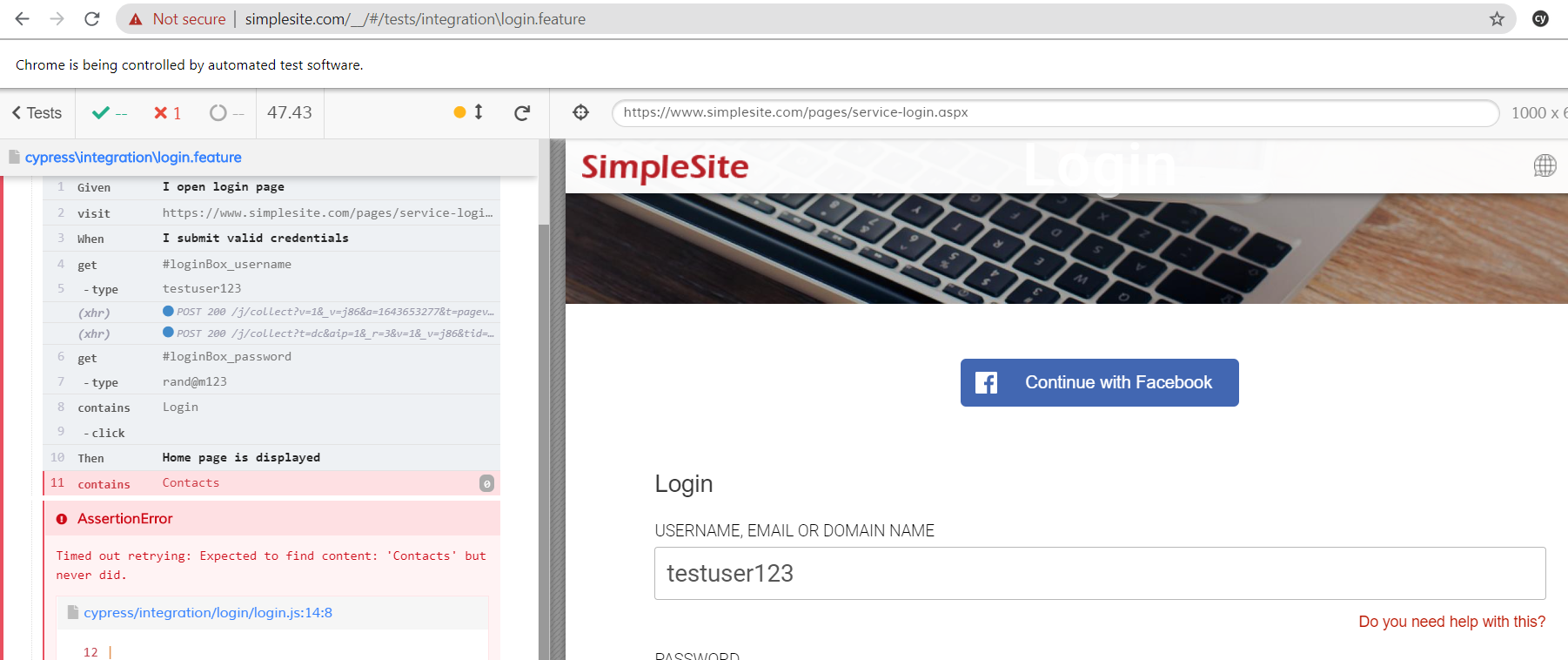 Step Implementation Missing For I Open Login Page Cucumber Integration With Cypress · Issue