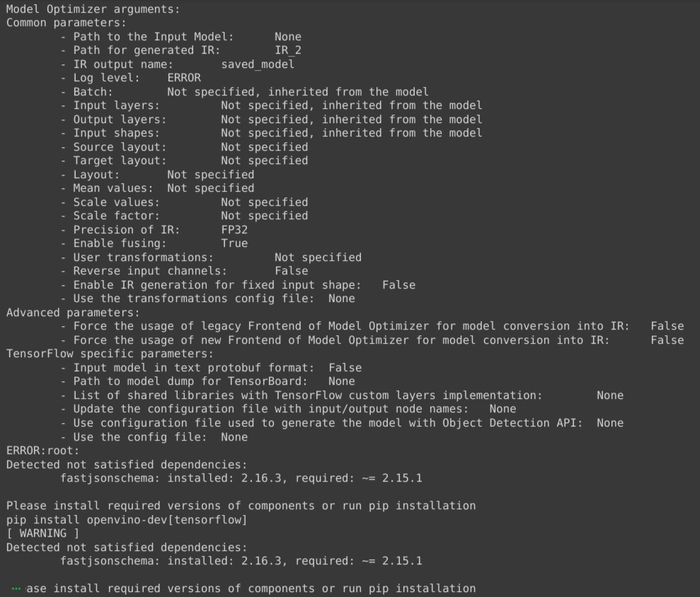 Error In `mo` Api · Issue 16095 · Openvinotoolkitopenvino · Github 
