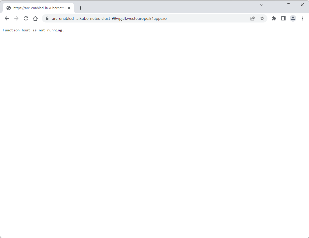 Setting Up Containerized Arc Enabled Logic Apps Fails To Deploy Function Host Not Running