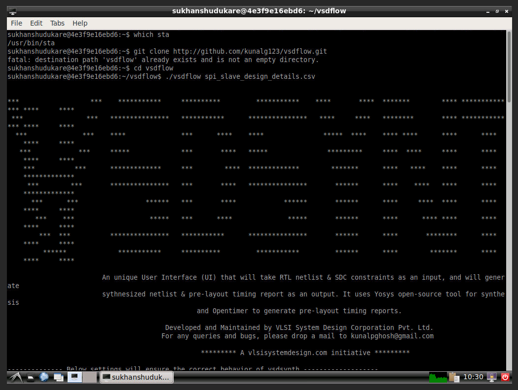 GitHub - Sukhanshu/VSD-physical-design-using-open-source-EDA-tools