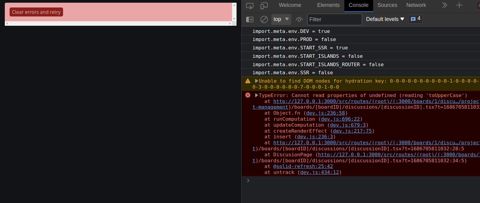 Properties from an object returned by createRouteData are undefined for a moment after page load ...