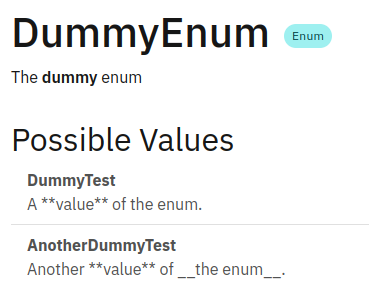 Enum description doesn't support markdown · Issue #207 · magidoc-org/magidoc · GitHub