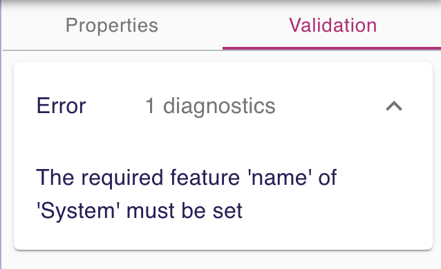 Improve validation messages · Issue #629 · eclipse-sirius/sirius-web · GitHub