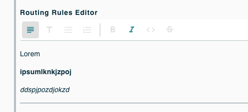 Rich-text editor toolbar on forms representations are not grayed when ...