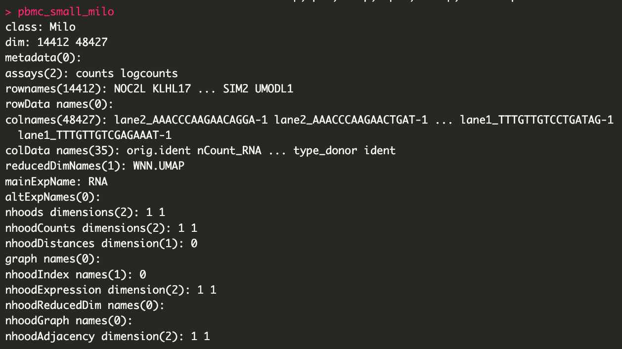 Importing Seurat's precomputed WNN graph · Issue #239 · MarioniLab/miloR · GitHub