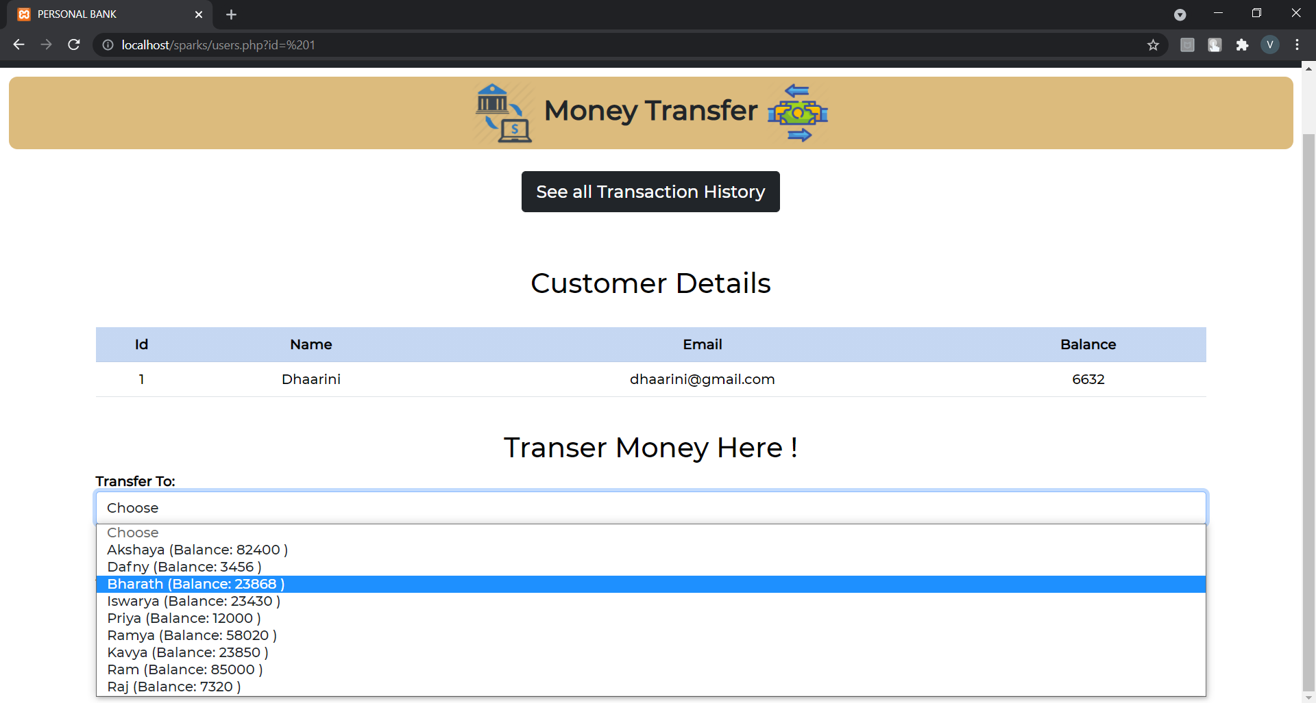 GitHub - VIROCHAN-AC/Basic-Banking-System---Sparks-Foundation-: Basic Banking System - Task#1 of ...