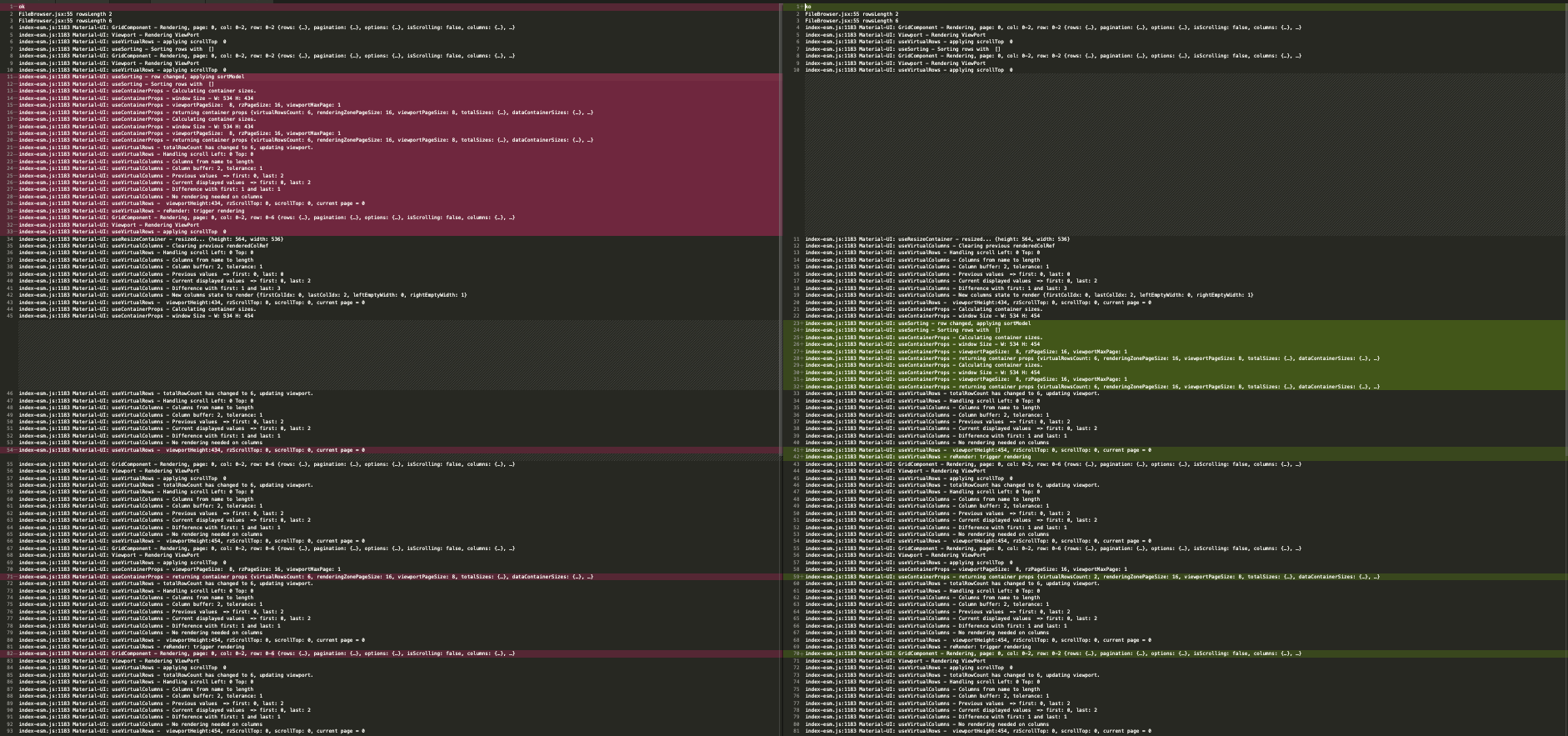 [DataGrid] Rendering wrong virtualRowsCount · Issue #671 · mui/mui-x · GitHub