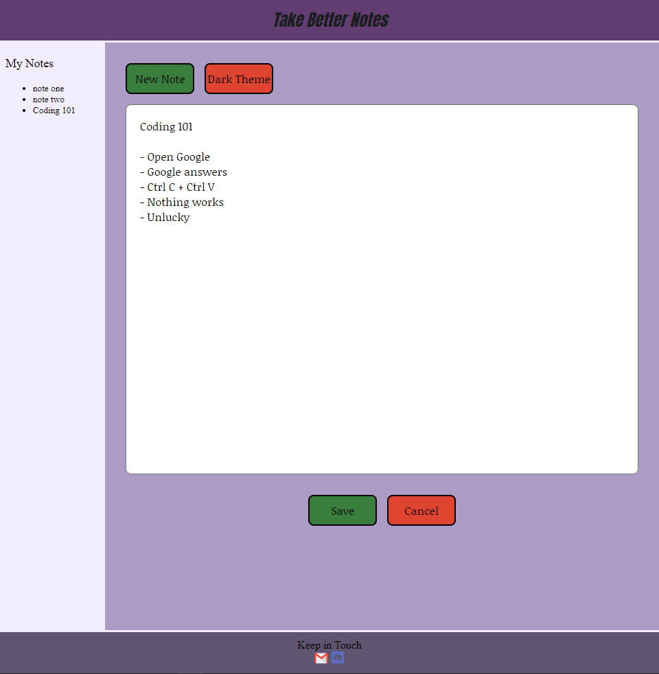 GitHub - Markus-uss/TakeBetterNotes: A simple note taking website