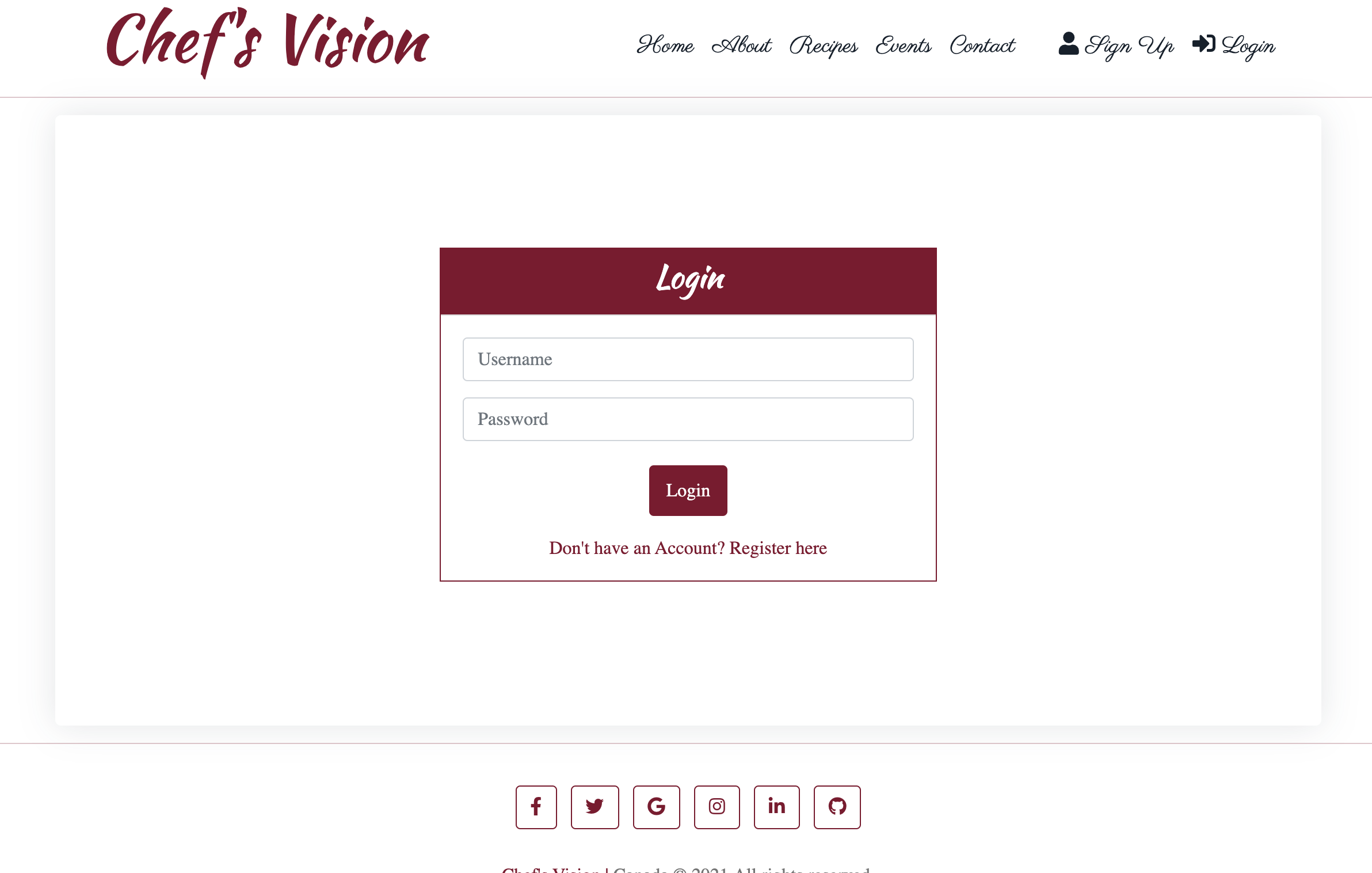 GitHub - NavpreetGhumman/Chef-s-Vision-PHP-Project