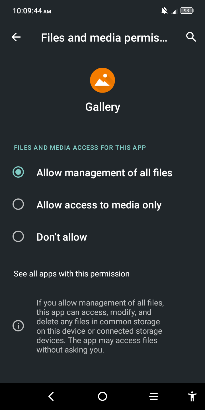 Have "Allow management of all files" permission as an option · Issue #2514 · SimpleMobileTools ...