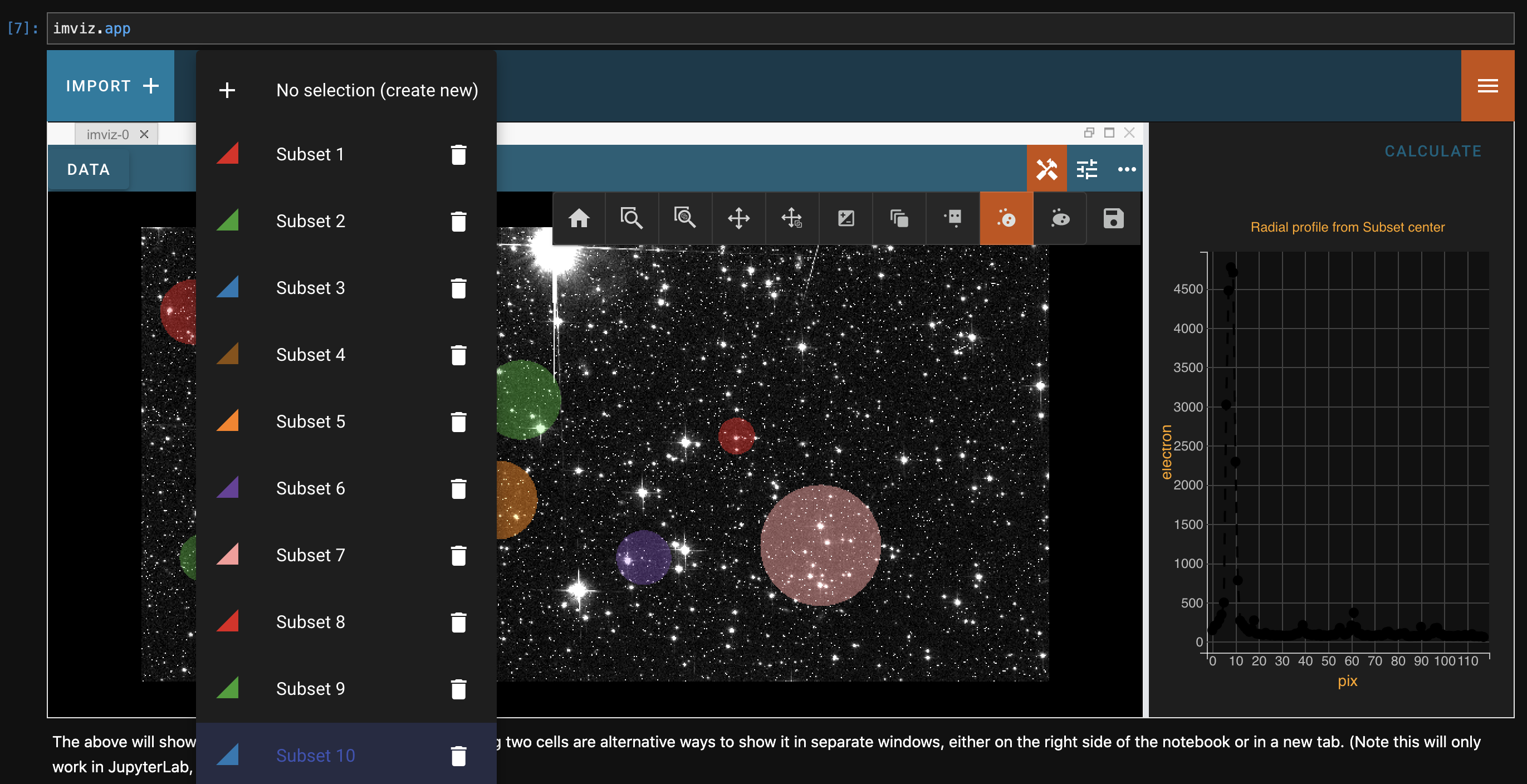 Imviz: color of radial profile plot · Issue #1131 · spacetelescope ...