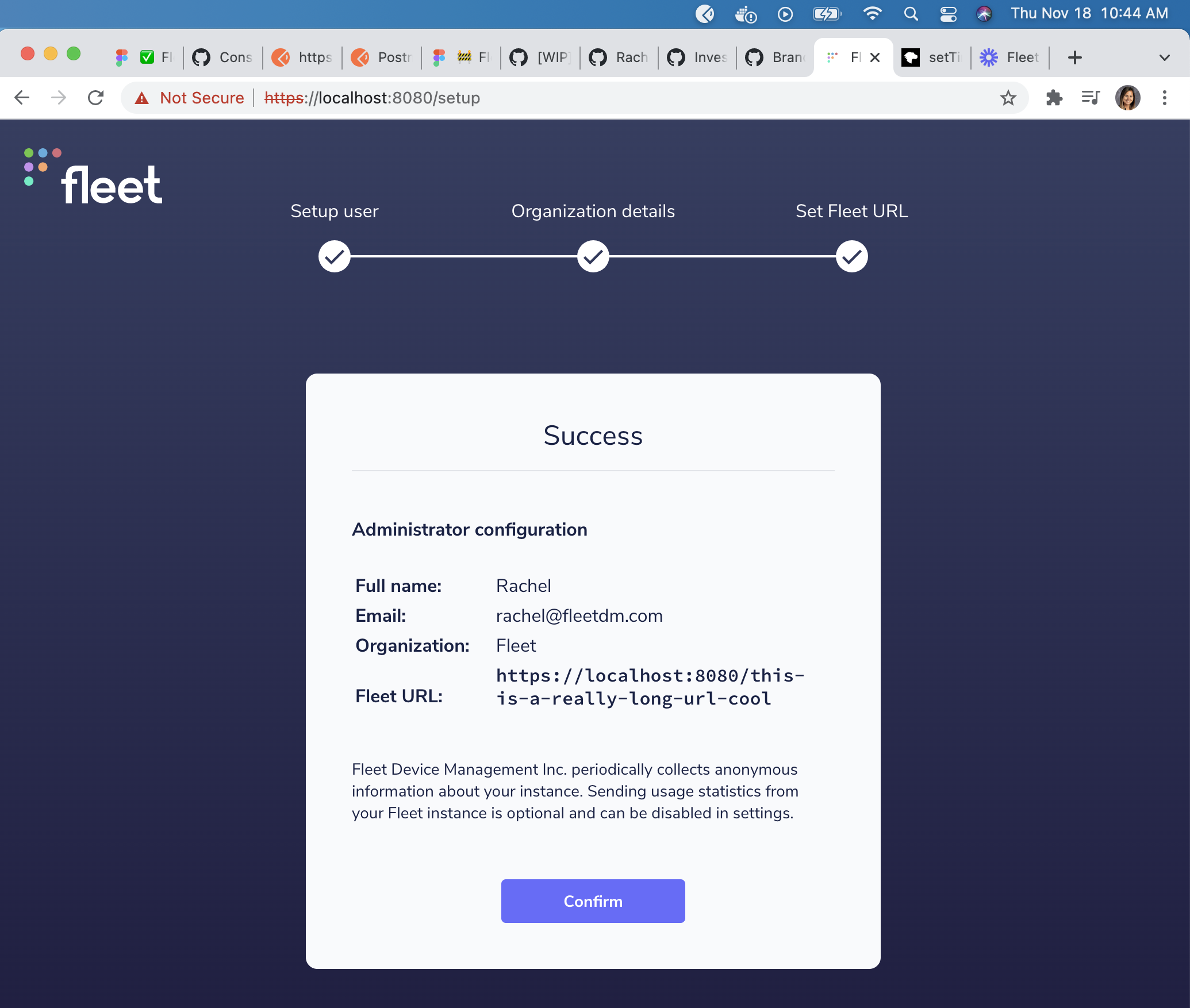 Strange overflow in setup with long app URL · Issue #2923 · fleetdm/fleet · GitHub