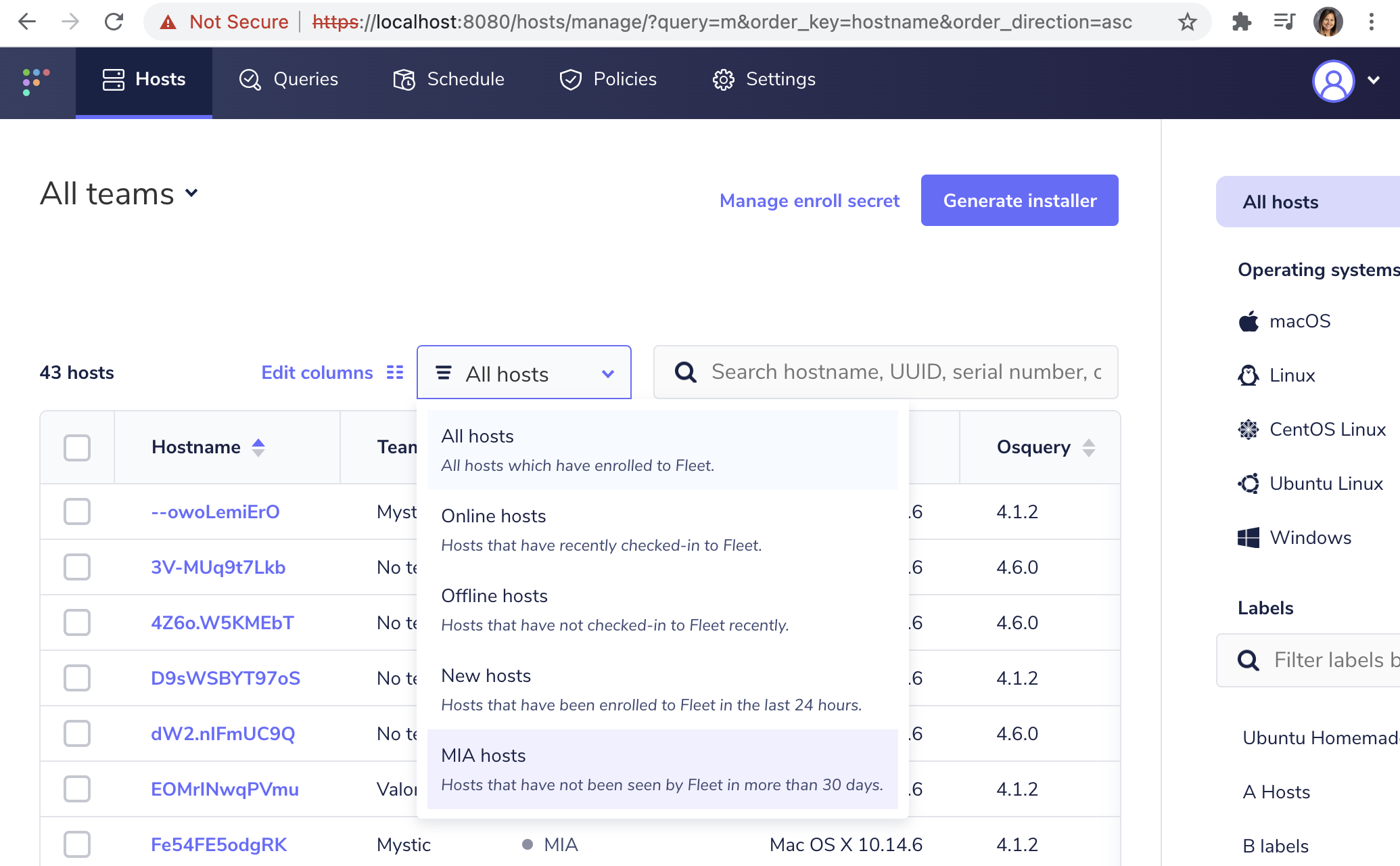 Fleet UI: Add MIA hosts to dashboard · Issue #3019 · fleetdm/fleet · GitHub
