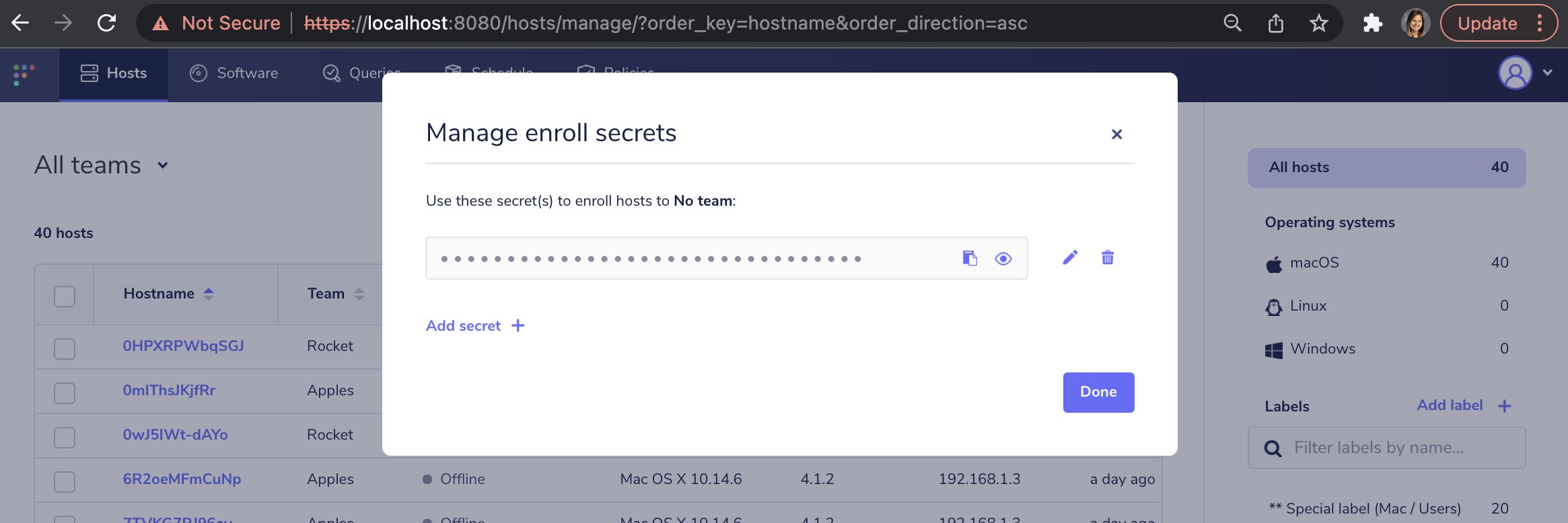 Document expected behavior for "enter/return" key for forms in the ...