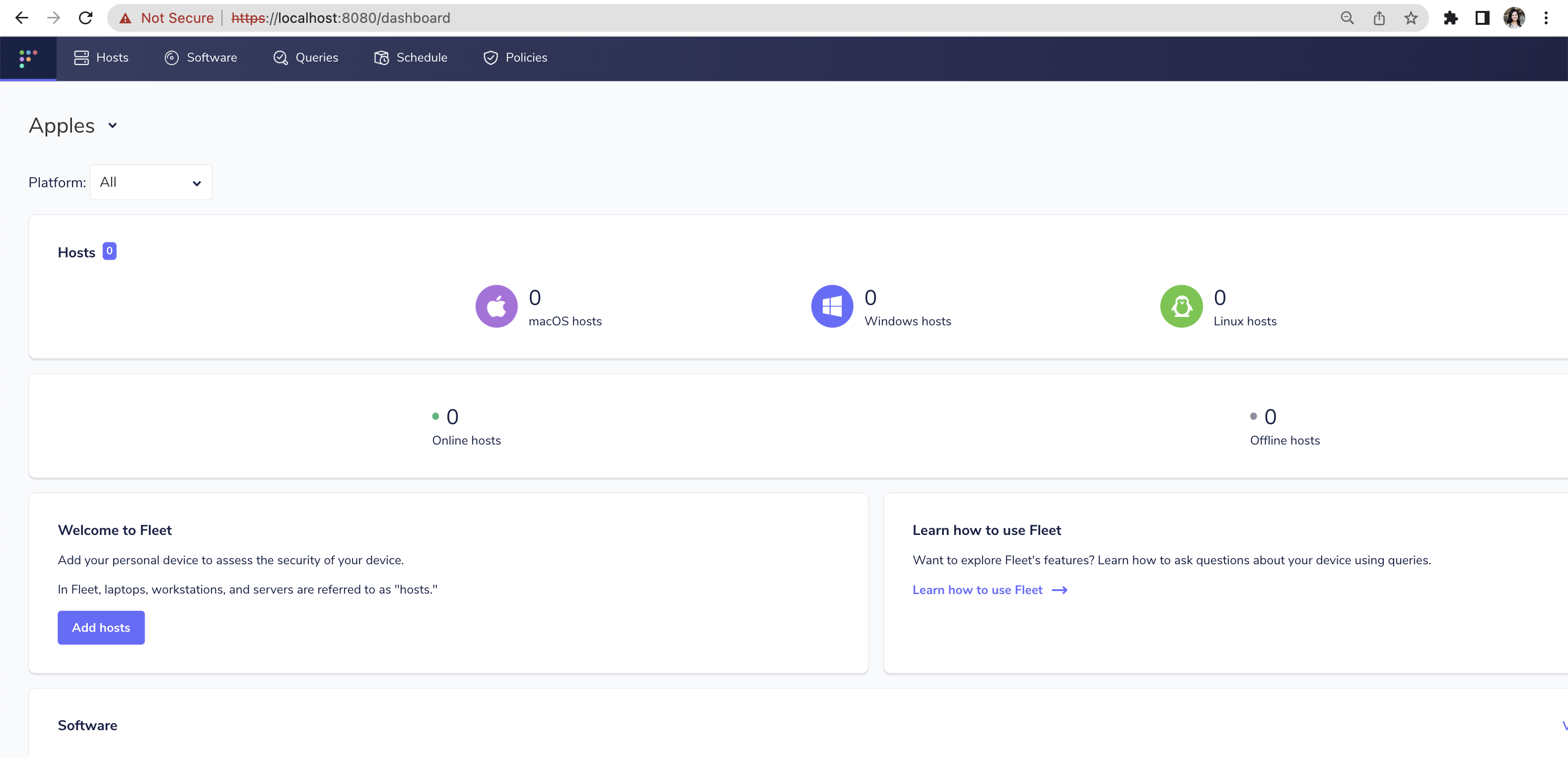 Dashboard UI: Welcome to Fleet bug · Issue #6956 · fleetdm/fleet · GitHub