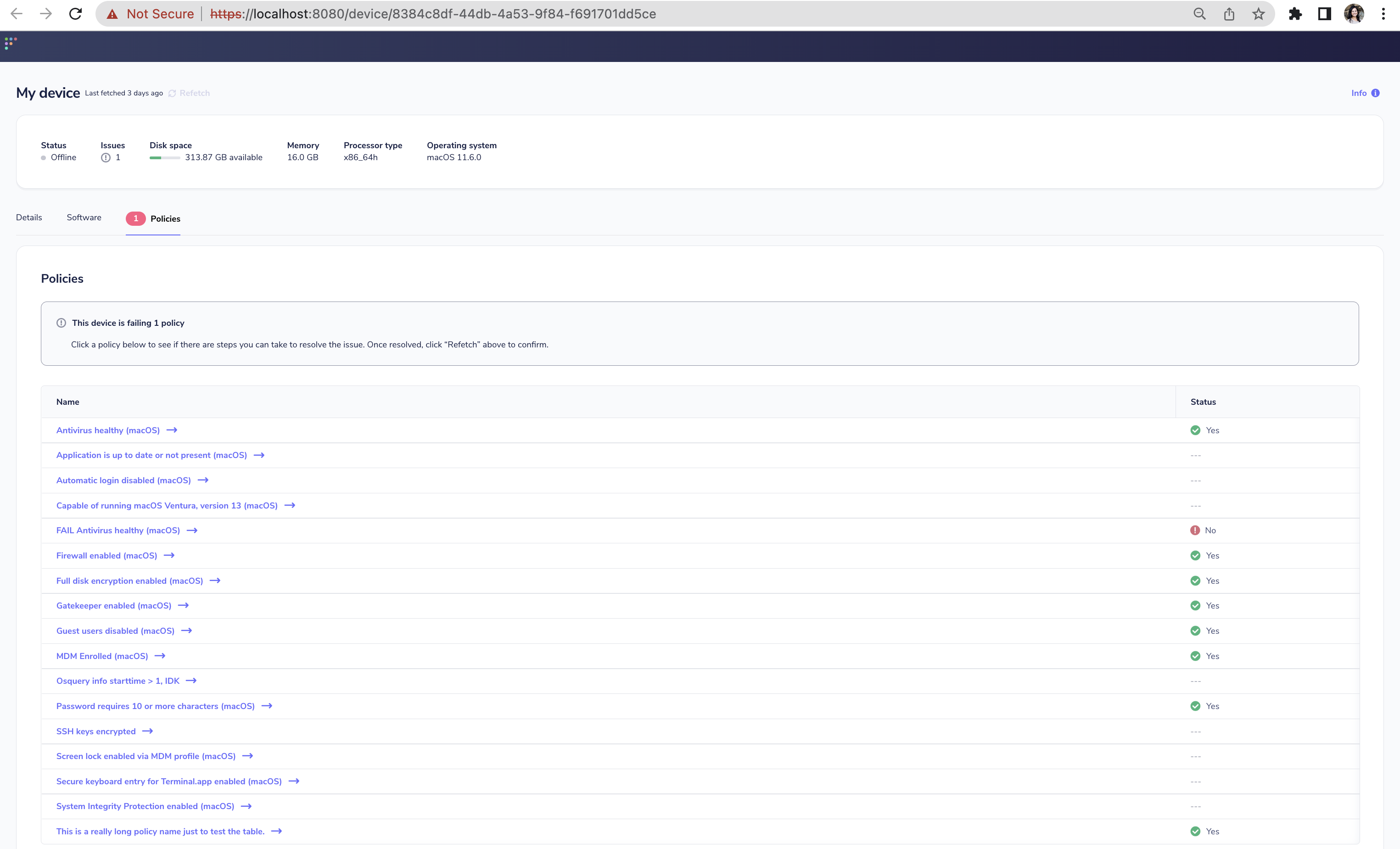 Fleet UI: Order policies by number of failing hosts/failing · Issue #7166 · fleetdm/fleet · GitHub