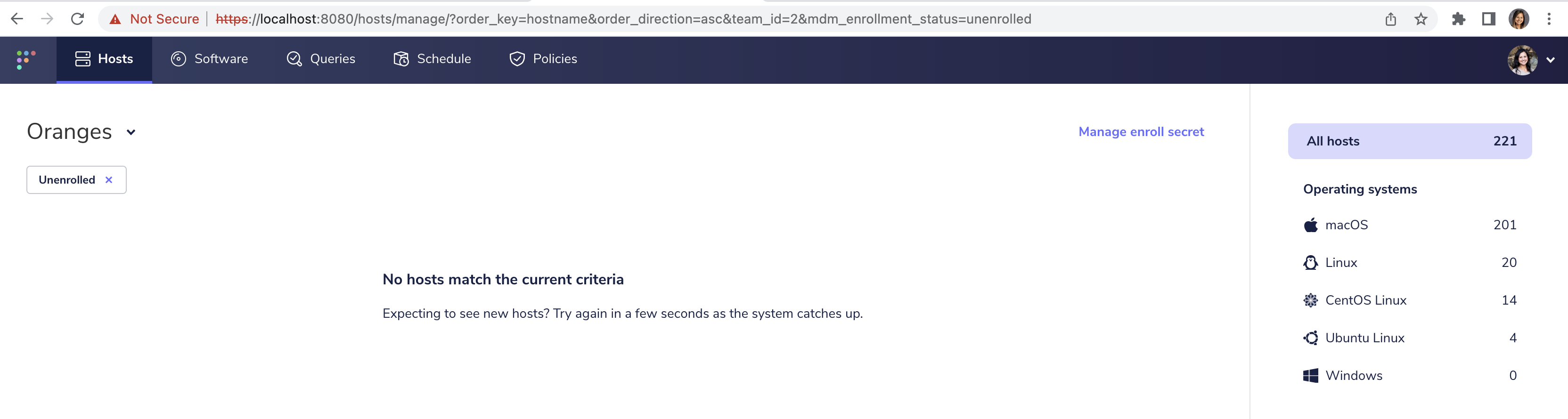 Fleet UI: Add host button missing when host count is 0 · Issue #7268 · fleetdm/fleet · GitHub