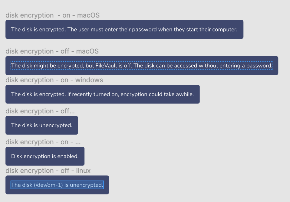 Display disk encryption status on host details page · Issue #7440 · fleetdm/fleet · GitHub