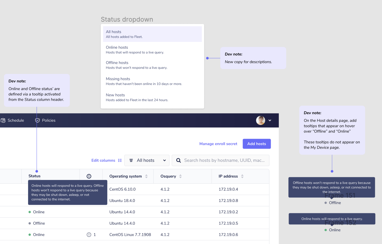 Explain "Online" and "Offline" on Hosts and Hosts details pages · Issue #7309 · fleetdm/fleet ...