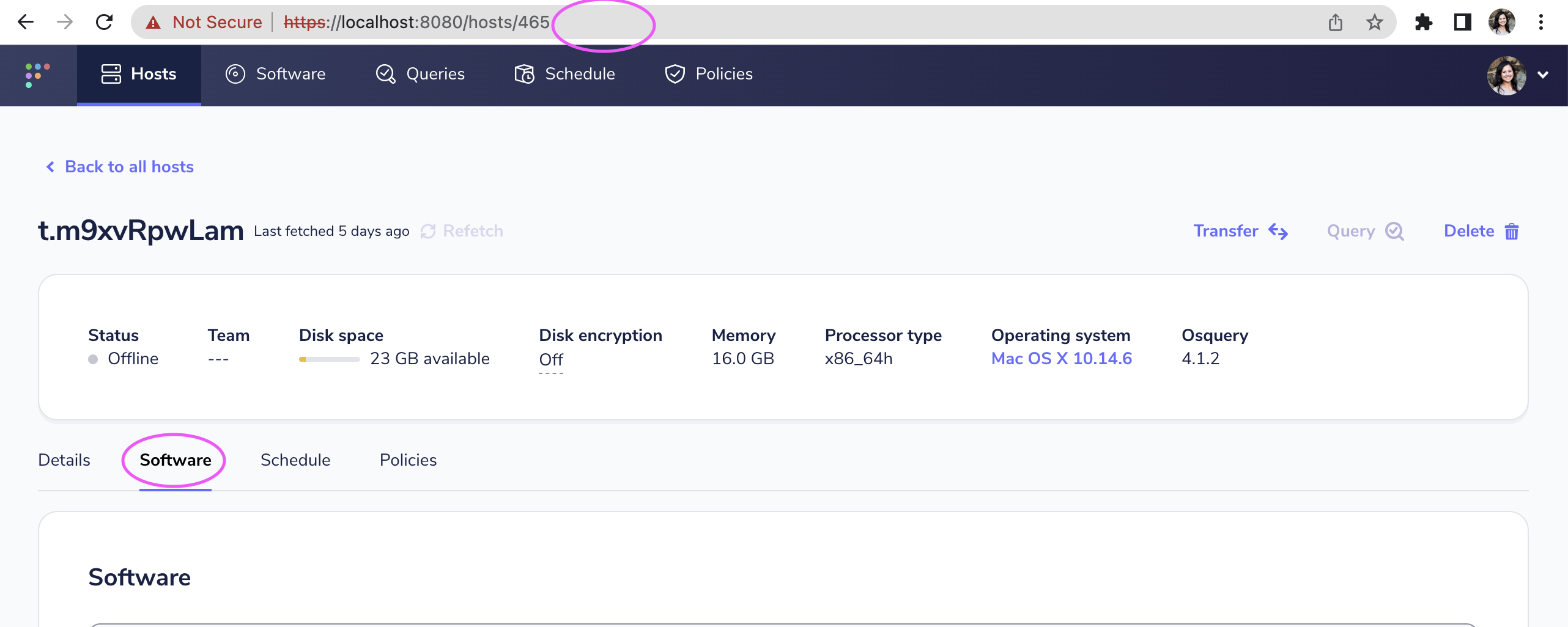 On Host details and Dashboard pages, improve navigation experience ...