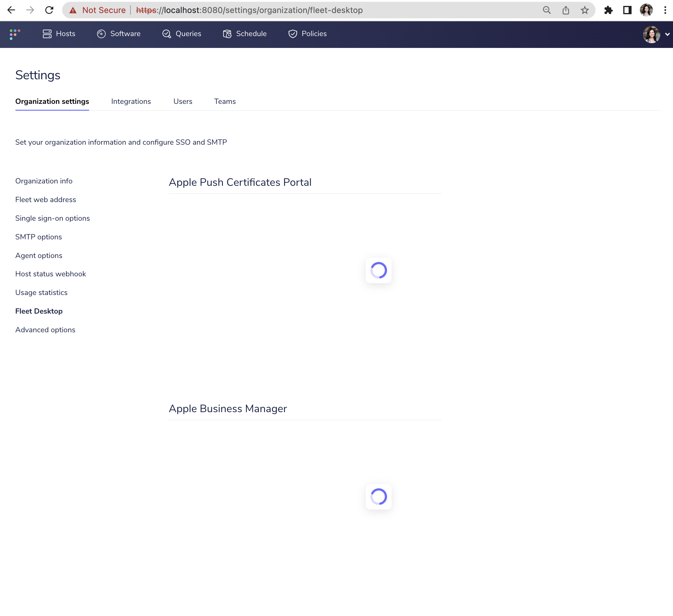 Fleet UI: MDM settings page by RachelElysia · Pull Request #8977 · fleetdm/fleet · GitHub