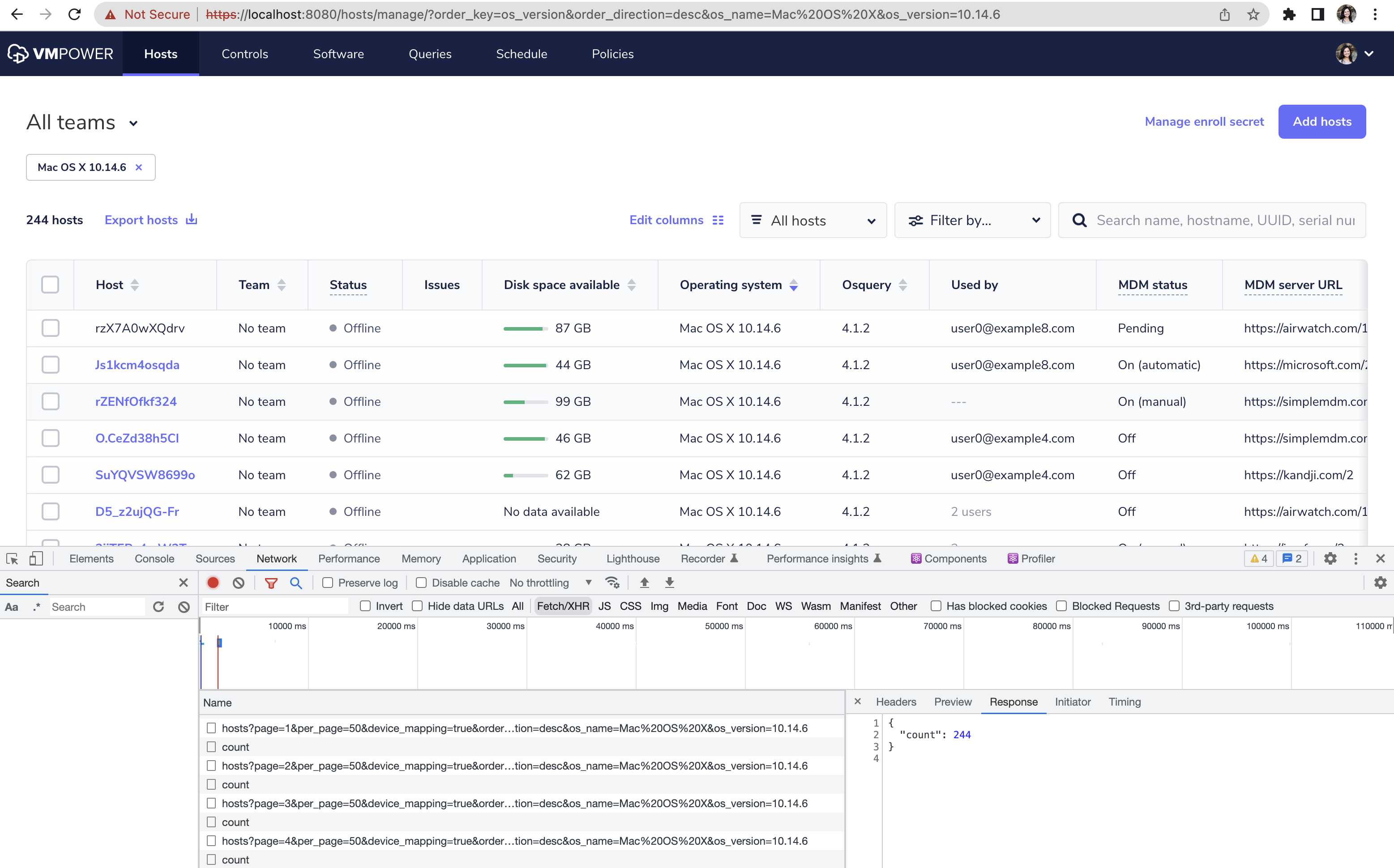 Fleet Ui Bug Manage Host Page Os Version Not Returning The Right Count · Issue 10069 · Fleetdm 