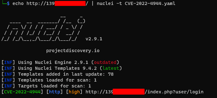 Nuclei Template Cve 2022 4944 · Issue 7108 · Projectdiscoverynuclei Templates · Github