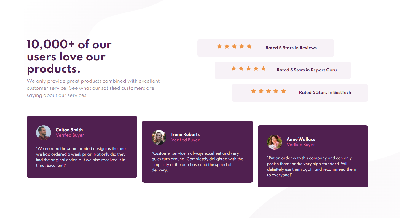 GitHub - Mtc-21/Social-proof-section: Solution to the Social proof section challenge on frontend ...