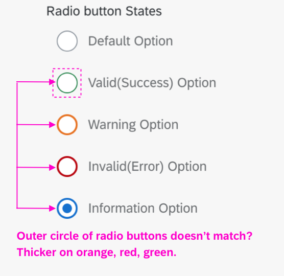 Radio Button: Styles on different state do not match. · Issue #2065 ...