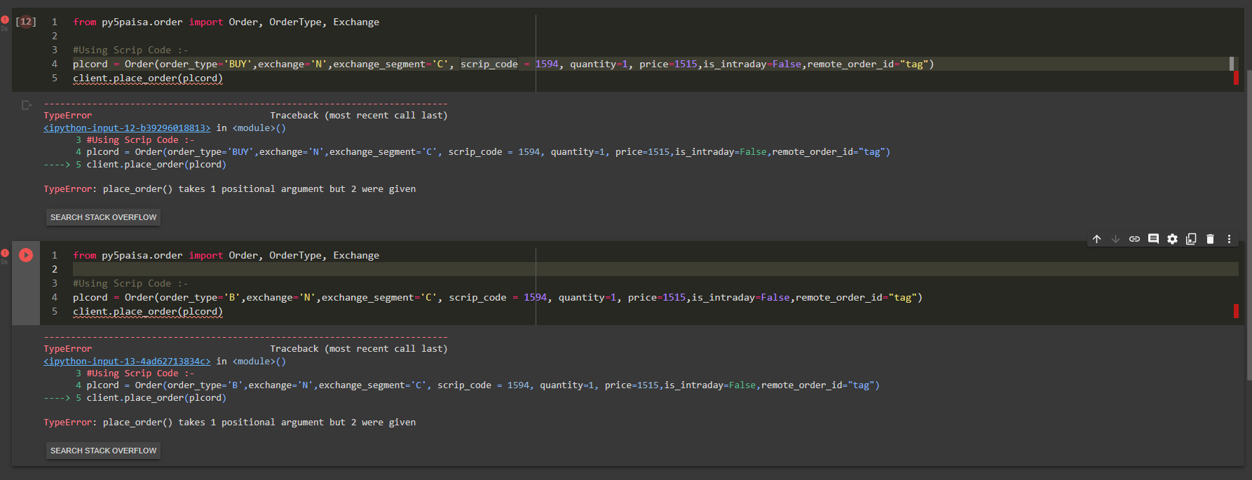 Issue While Placing Fresh Order Through Latest Python Sdk Version · Issue 195 · Openapi 5p