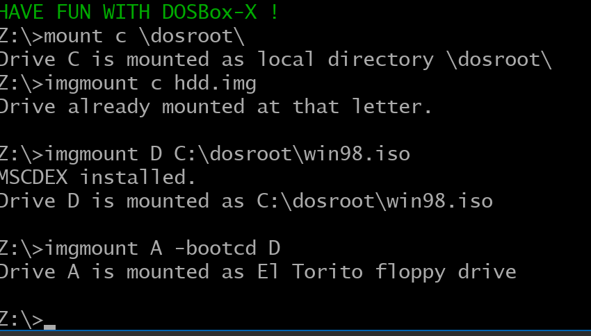 Installing Win98 · Issue #4328 · joncampbell123/dosbox-x · GitHub