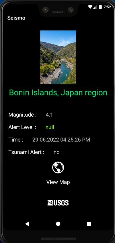 GitHub - Rithik57/Project-Seismo: earthquake alerts and details application (android)