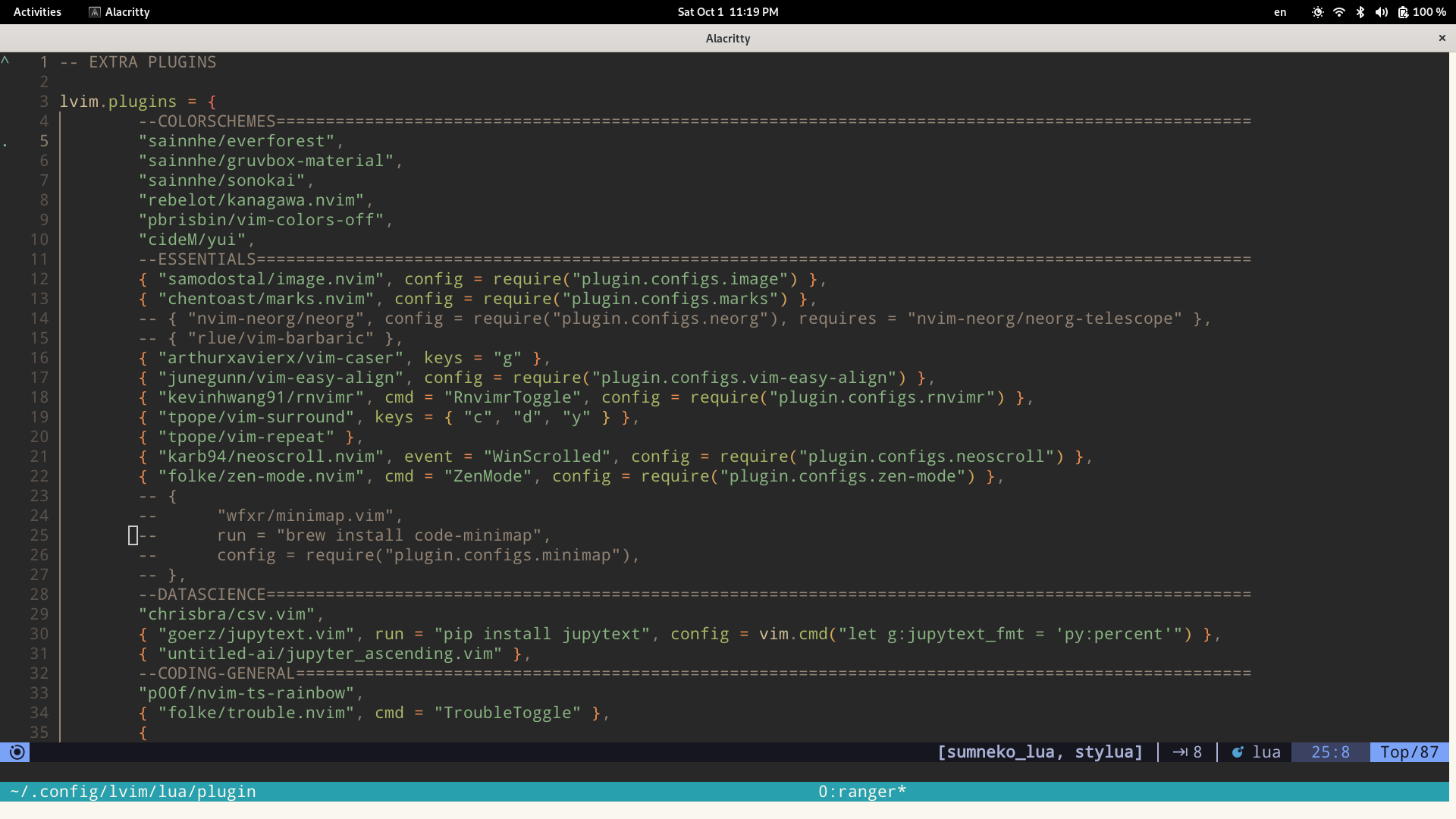 lualine theme get stuck to default, can't change · Issue #3106 · LunarVim/LunarVim · GitHub