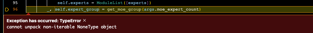 `get_moe_group` 's return is None, when building `class MOELayer(Base)` , using one gpu · Issue ...