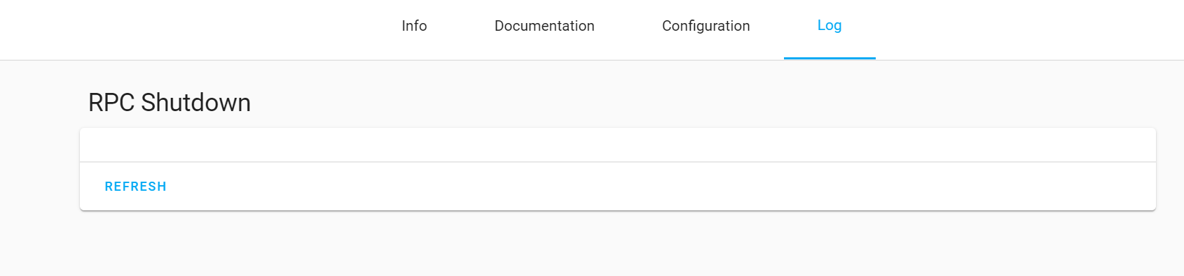 The RPC Shutdown-addon is not working and no logs are being generated ...