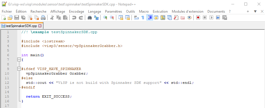Install Spinnaker® SDK as a third party of VISP · Issue #1115 · lagadic/visp · GitHub
