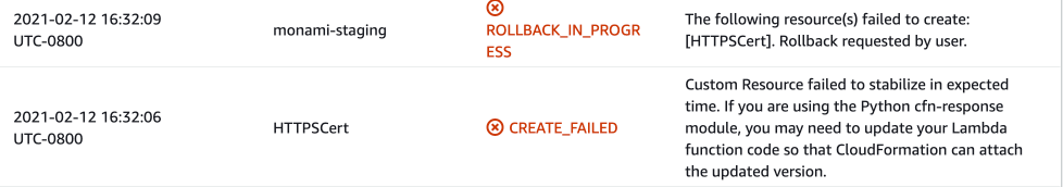 Env init failing without useful output. · Issue #1927 · aws/copilot-cli · GitHub