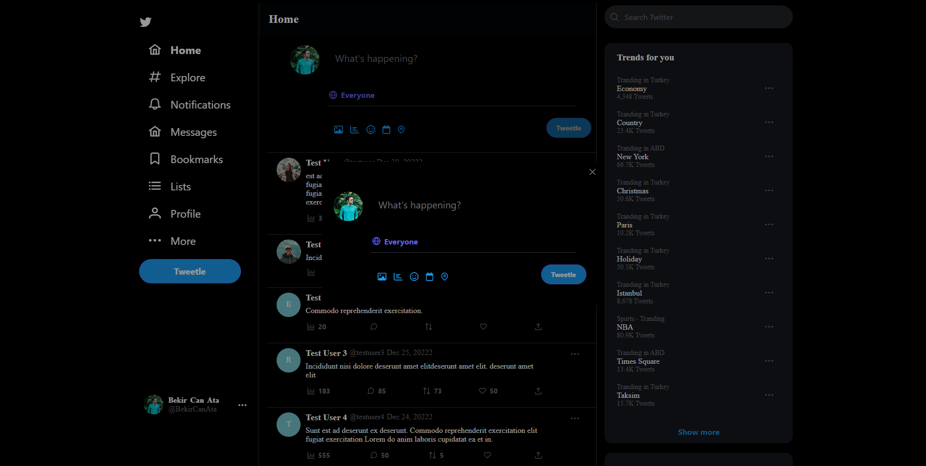 GitHub - bekircnata/twitter-clone