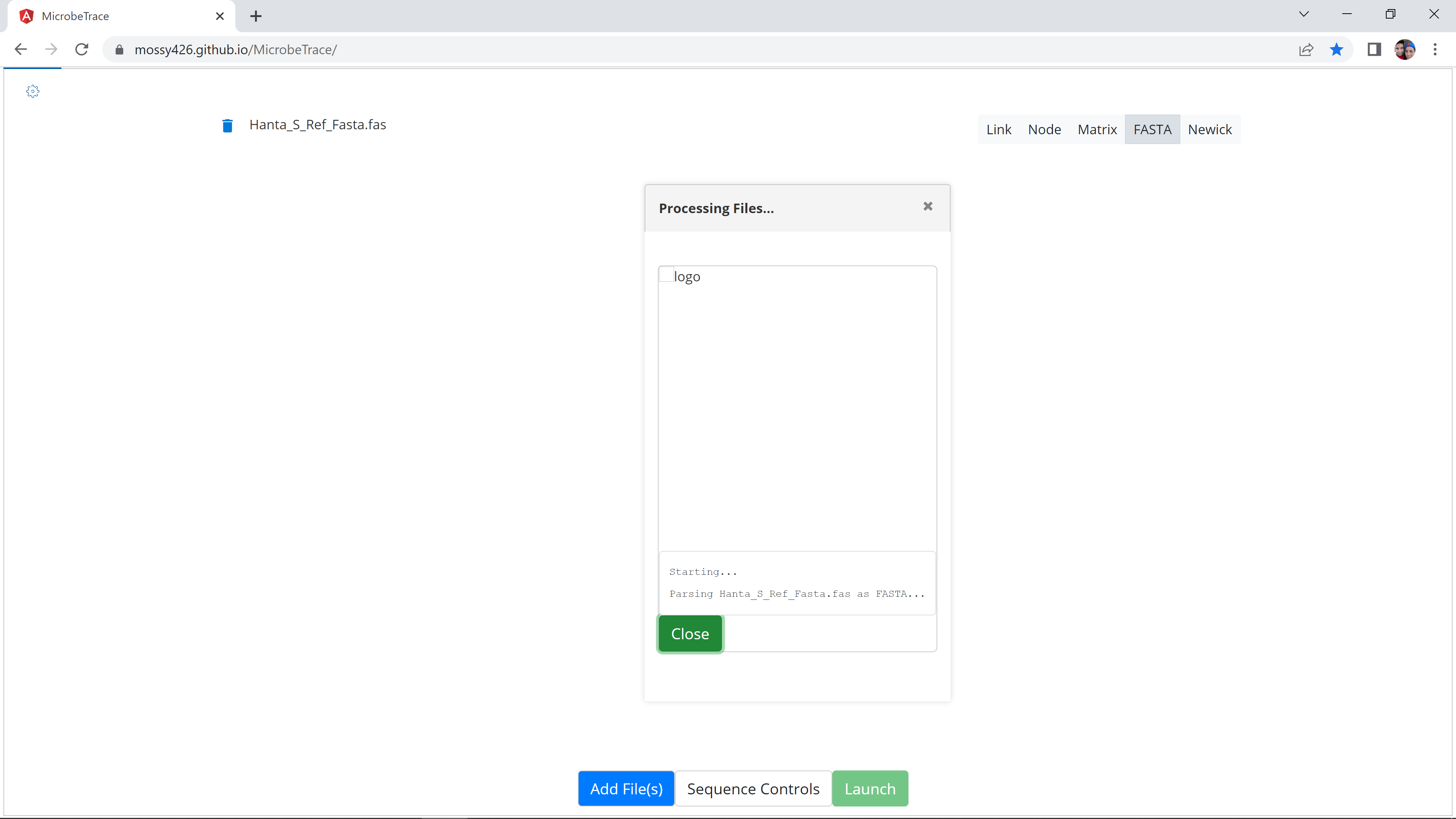 Angular 2d Network Fails To Launch After Loading Fasta File · Issue 